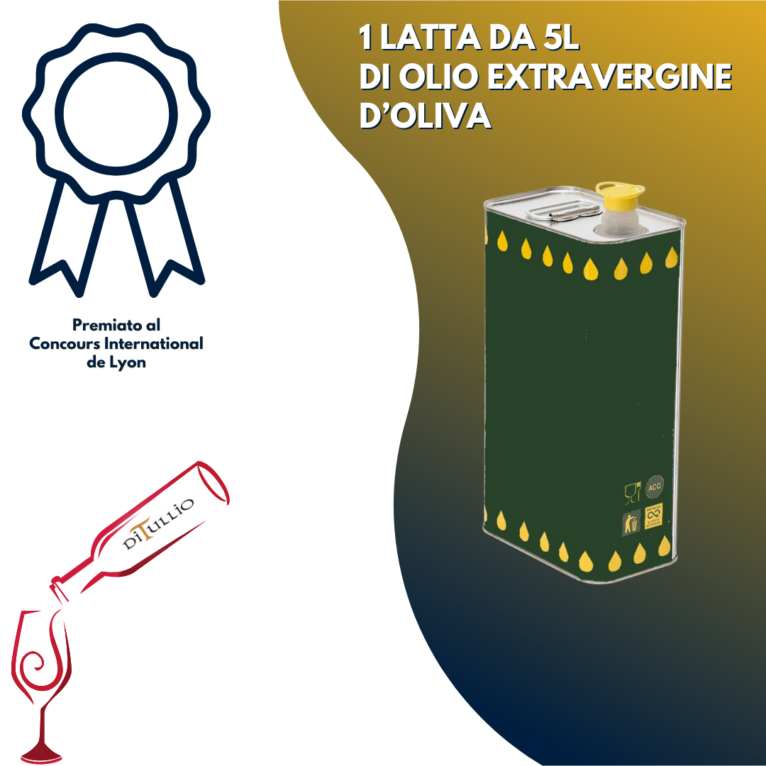 [OFFERTA] Latta da 5l di Olio extravergine di oliva – Di Tullio vini